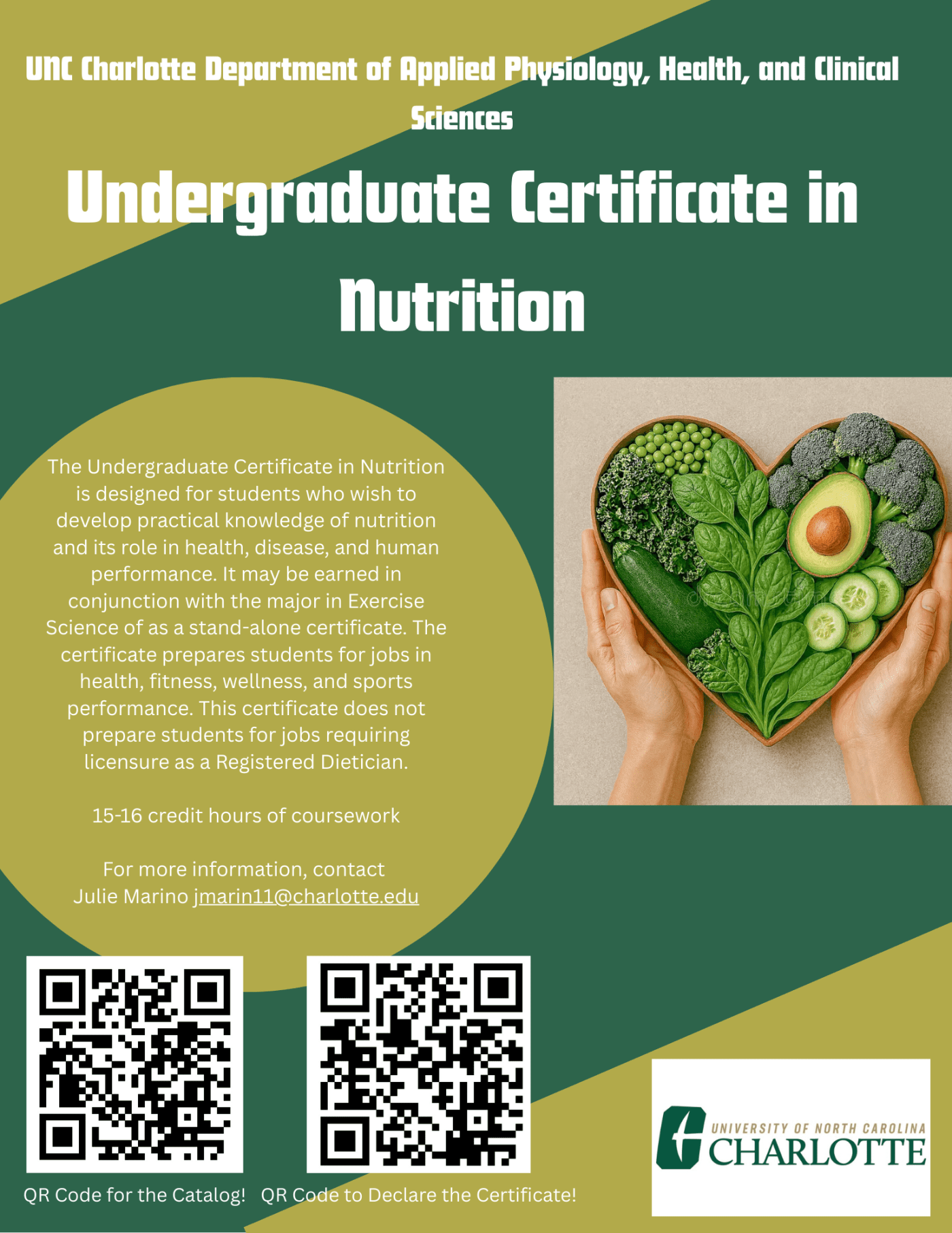 Undergraduate Certificate in Nutrition - Department of Applied ...
